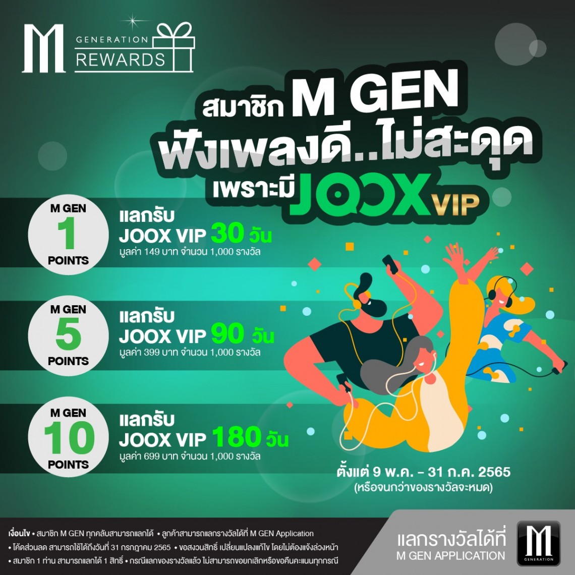 คะแนน M GEN แลกรับโค้ต JOOX VIP - Major Cineplex รอบฉายเมเจอร์ รอบหนัง ...