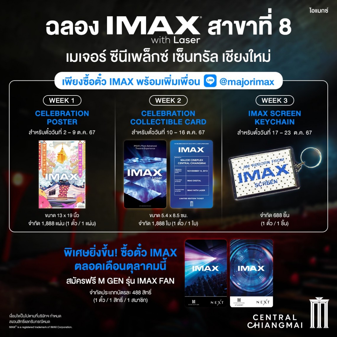 รวมความพิเศษ ฉลองเปิดโรงภาพยนตร์ IMAX with Laser สาขาเมเจอร์ฯ เซ็นทรัล ...